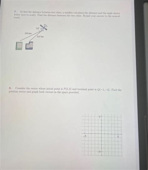 Solved To Find The Distance Between Two Cities A Chegg Com
