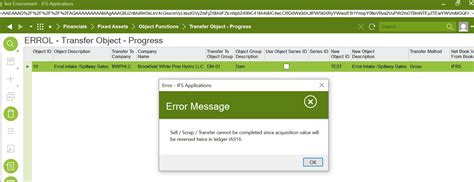 Transfer Fixed Asset IFS Community