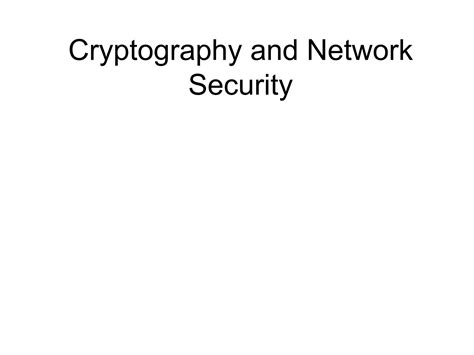 Module 1ppt Cryptography And Network Security Ppt Computer Networking Computing