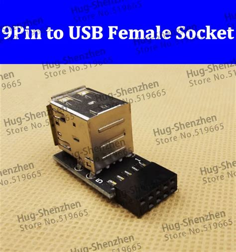 Wholesale Pin Usb Female Pin Header To Dual Usb Port Adapter Usb To Usb Converter