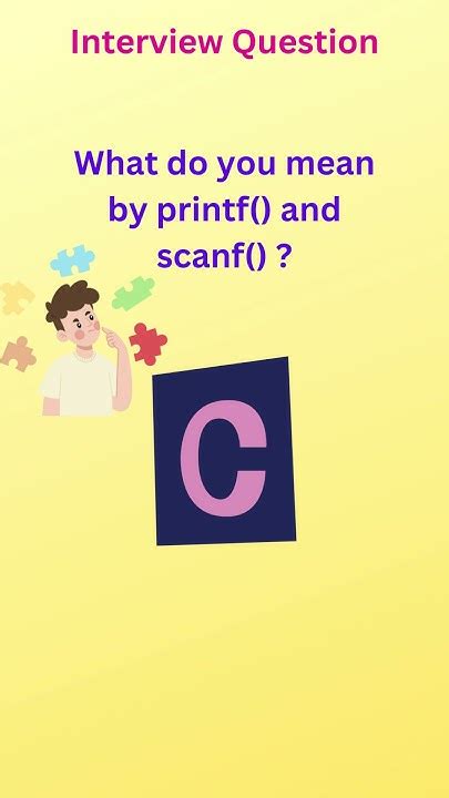 What Do You Mean By Printf And Scanf C Programming Shorts Youtube