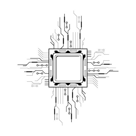 Computer Cpu Drawing Vectors And Illustrations For Free Download Freepik