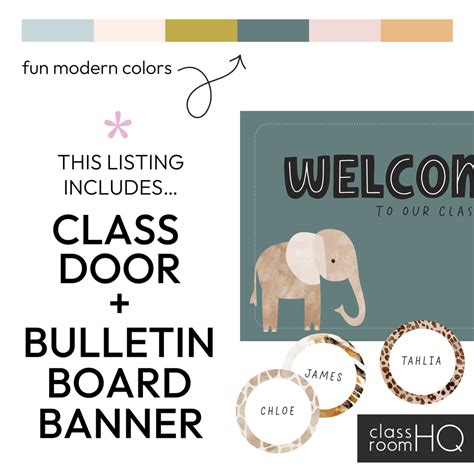 Zoo Tales Class Door Display