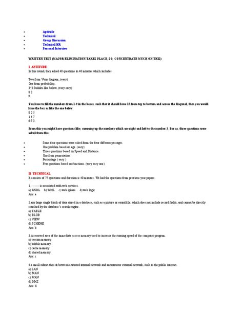 Aptitude Technical Group Discussion Technical Hr Personal Interview