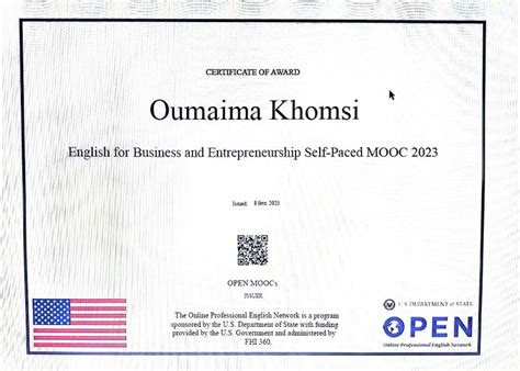 oumaima khomsi on linkedin j ai le plaisir de vous annoncer que j ai obtenu une nouvelle…