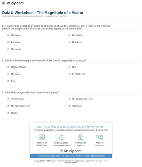 Vector Worksheets With Answers At Vectorified Com Collection Of Vector Worksheets With Answers