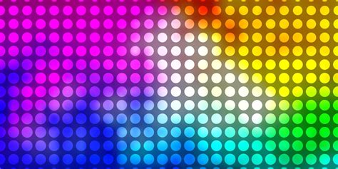 Light Multicolor Vector Layout With Circles Abstract Colorful Disks On Simple Gradient