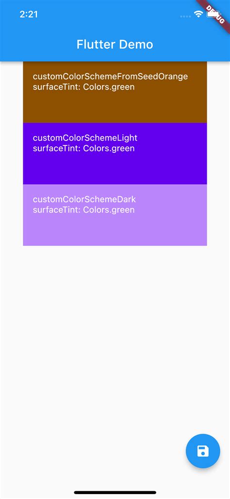 `surfacetint` field of `colorscheme` can t be overwritten · issue 104350 · flutter flutter