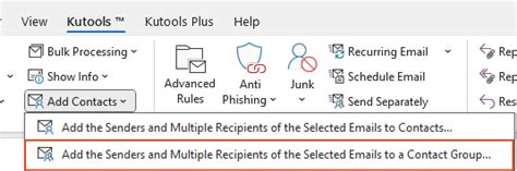 How To Quickly Add New Contacts From Email To Outlook Address Book