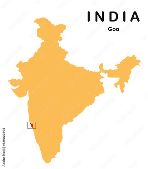 Goa In India Map Goa Map Vector Illustration Stock Vector Adobe Stock Goa In India Map Goa Map Vector Illustration Stock Vector Adobe Stock