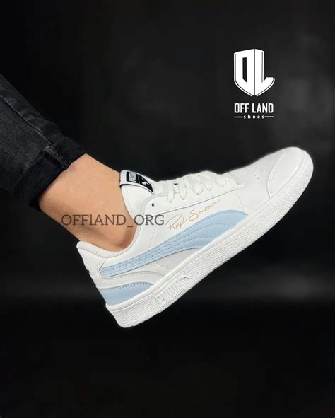 کفش پوما سوئد سفید آبی 1127 آفلندشوز