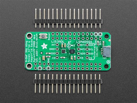 adafruit lsm6dsox lis3mdl featherwing — precision 9 dof imu