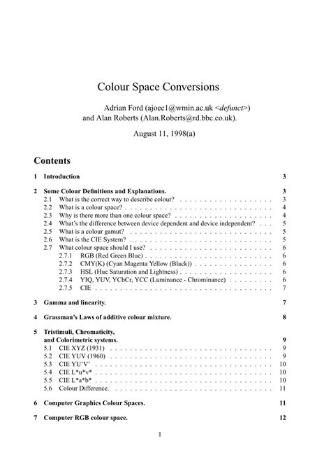 Colour Space Conversions “computer Generated Colour” R Docslib