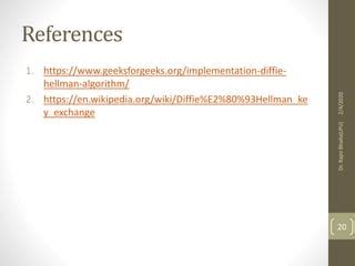 Diffie Hellman Key Exchange Algo Ppt