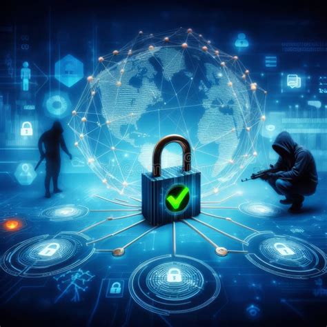 Network Security System Computer Network Internet Safety Stock Illustration Illustration Of