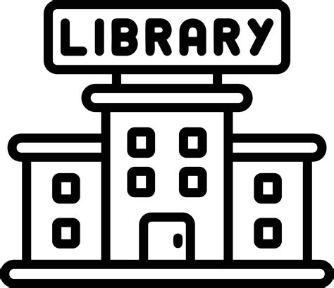 Library Line Icon 14698525 Vector Art At Vecteezy