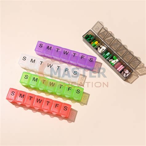 Pp Grid Box Rectangle Pill Box Weekly Pill Box Master Creation