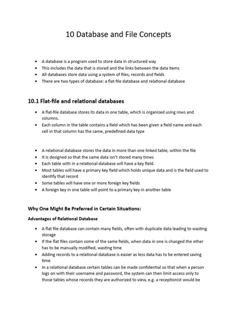 10 Database And File Concepts Pdf Database Index File Format