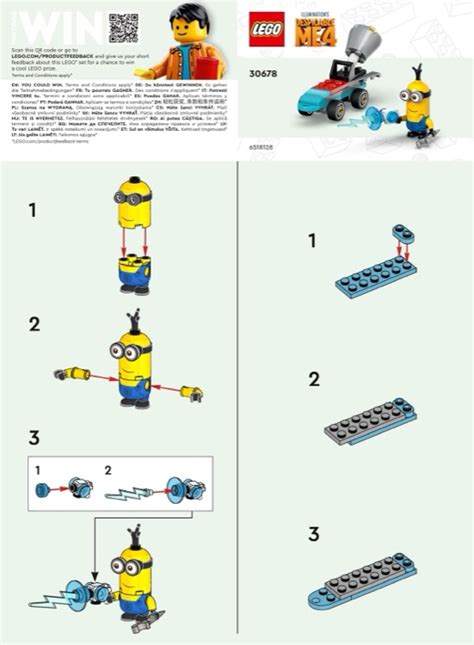 Lego Instructions For Set 30678 Minions Jetboard Despicable Me Despicable Me 4