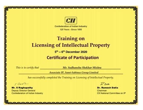 Sudhanshu Mishra On Linkedin Training Intellectualproperty India