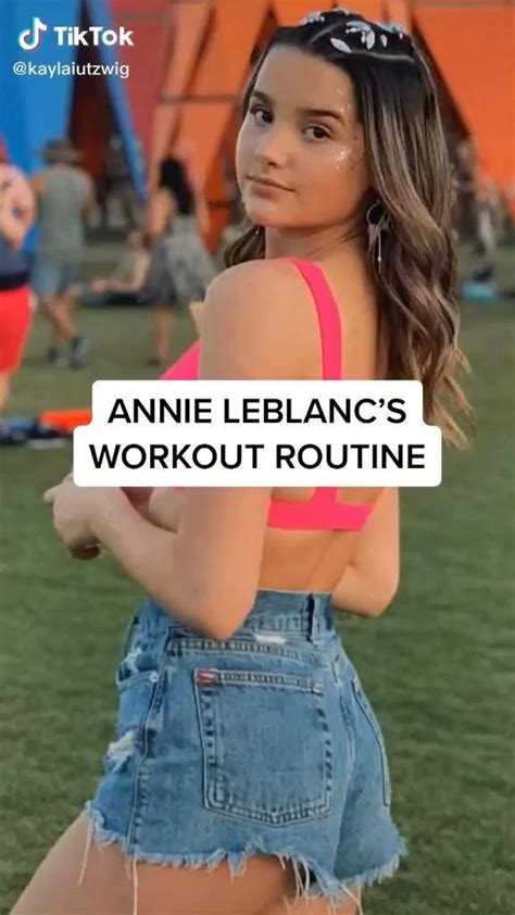 Annie Leblancs Workout Video Workout Videos Workout Routine Abs