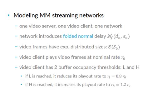 Solved Modeling MM Streaming Networks One Video Server Chegg