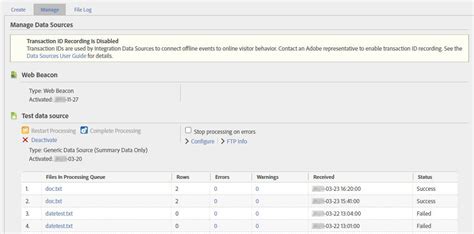 Manage Data Sources Adobe Analytics