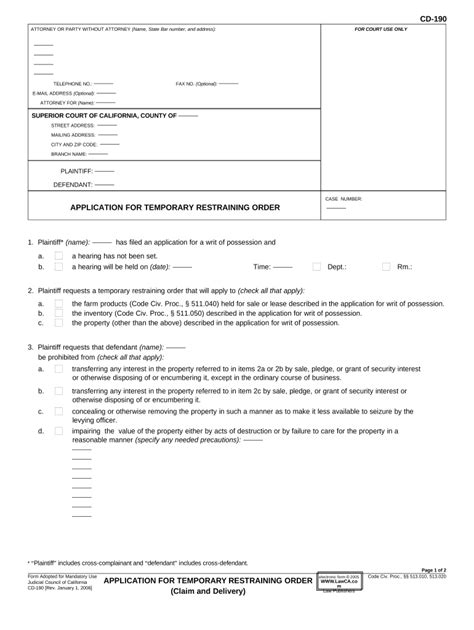Restraining Order Statement Example Fill Out Sign Online DocHub