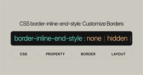 Css Border Inline End Style Customize Borders