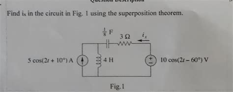 Solved Find Ix In The Circuit In Fig Using The Chegg