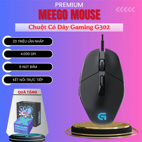 Logitech G302 Rgb Led Wired Gaming Mouse Exquisite Design Outstanding Performance Gaming