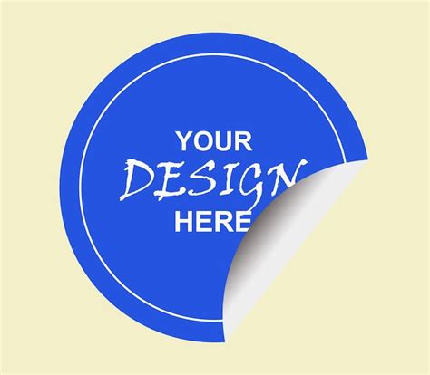 Premium Psd Peeling Sticker Psd For Mockup