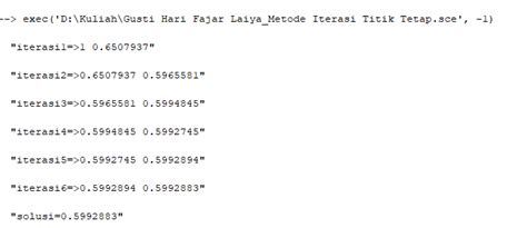Penyelesaian Akar Persamaan Non Linear Dengan Metode Regulasi Falsi