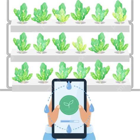 플랫 스마트 기술 농업 재배 기술 스마트 경제 지능형 Png 일러스트 및 Psd 이미지 무료 다운로드 Pngtree