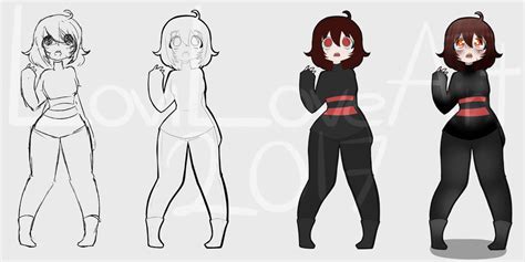 Drawing Process By Loviloveart On Deviantart