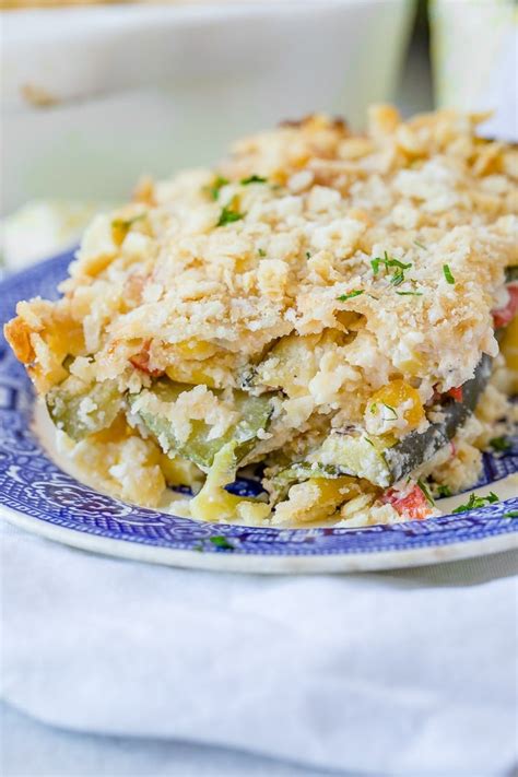 Cheesy Zucchini Corn Casserole