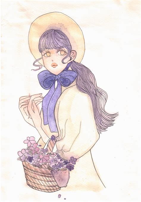 Artstation девушка с корзинкой