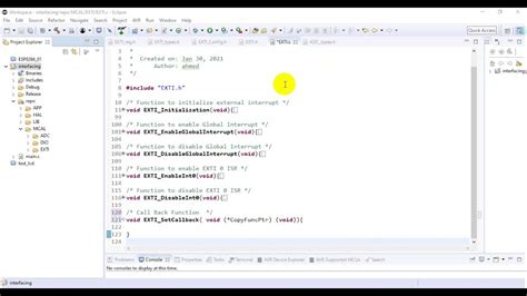 Tutorial Avr Driver Atmega 32 External Interrupt Call Back Function Interrupt Part 4 Youtube