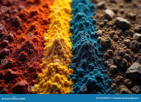 Variety Of Soil Types Displayed Highlighting Differences In Particle