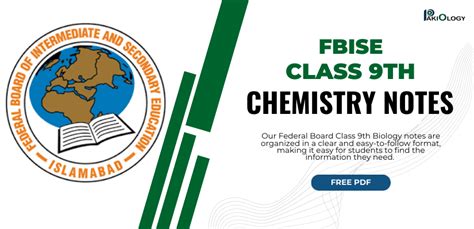 Federal Board Class Th Chemistry Notes Pakiology