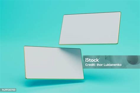텍스트를 배치 할 공간이있는 청록색 배경에 빈 흰색 명함 3d 렌더링 0명에 대한 스톡 사진 및 기타 이미지 0명 공란 기업 비즈니스 Istock