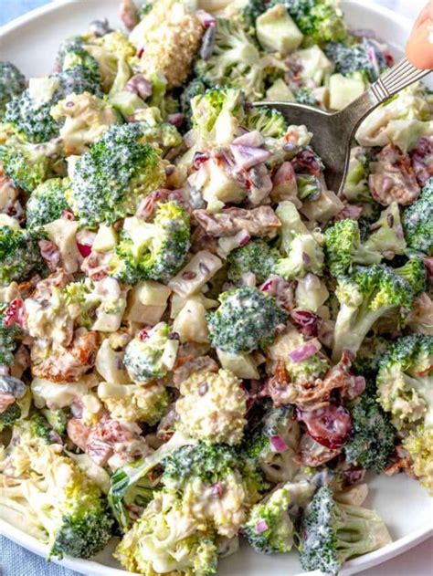 Greek Yogurt Broccoli Salad The Plant Based School