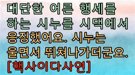핵사이다사연 꼰대 시누가 엉엉 울었어요 ㅎㅎㅎ 사이다사연 사이다썰 미즈넷사연 응징사연 반전사연 참교육사연 라디오사연 핵사이다사연 레전드사연 Youtube