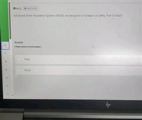 MCQ 3 UNSOLVED Advanced Driver Assistance StudyX