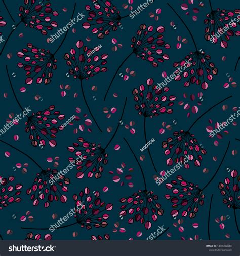 Botanical Seamless Pattern Eps10 Vector Illustration Stock Vector Royalty Free 1498782848