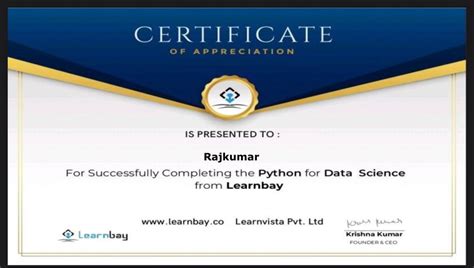 Rajkumar Subramanian On Linkedin Datascience Python Learnbaycertified