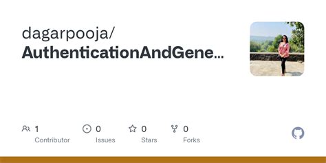 GitHub Dagarpooja AuthenticationAndGenerateTokenDemo
