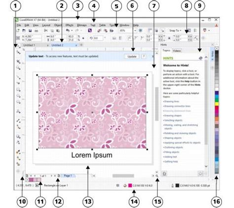 CorelDRAW Help Application Window