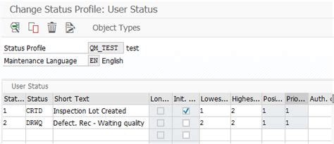 Solved Sap Inspection Lot User Status Sap Community