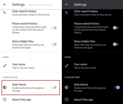How To Enable Dark Mode On Google Files App Navi Era Tech Tutorial
